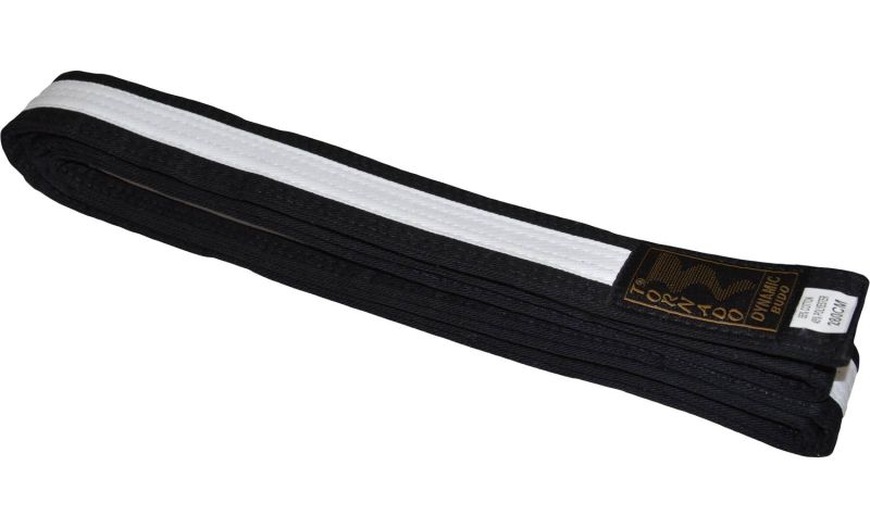 2-colour belt,black-white stripe 260cm